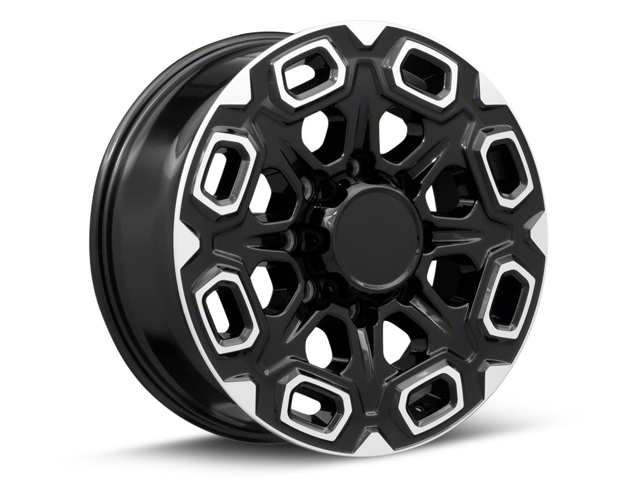 Silverado 2500 CV64B Black Machined 8-Lug Wheel; 20x8.5; 47mm Offset ...