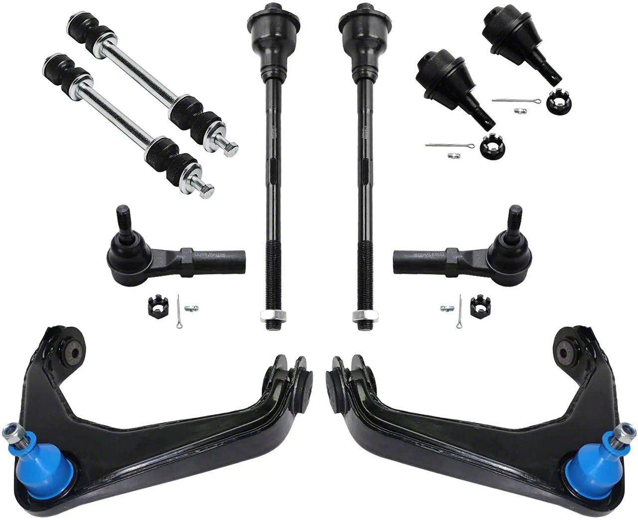 Silverado 2500 Front Upper Control Arms with Ball Joints, Tie Rods and ...