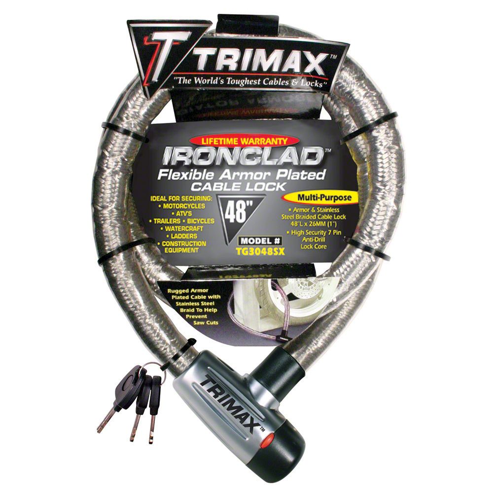 Silverado 2500 IRONCLAD Max Security Armor Plated Locking Cable; 48 ...