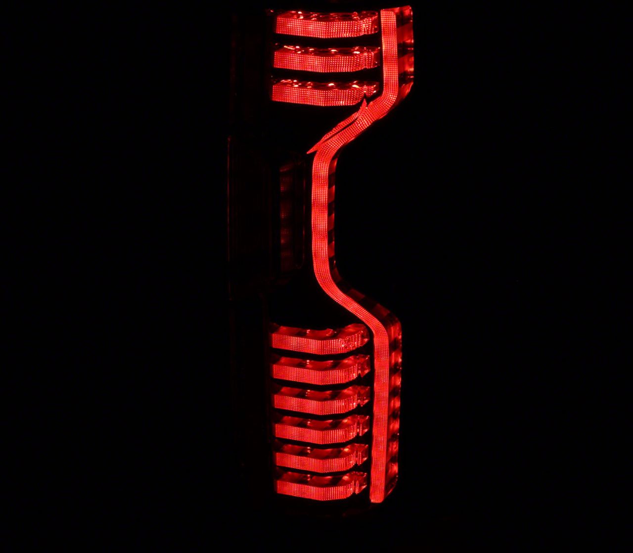 Silverado 2500 LED Tail Lights; Matte Black Housing; Clear Lens (20-23 ...