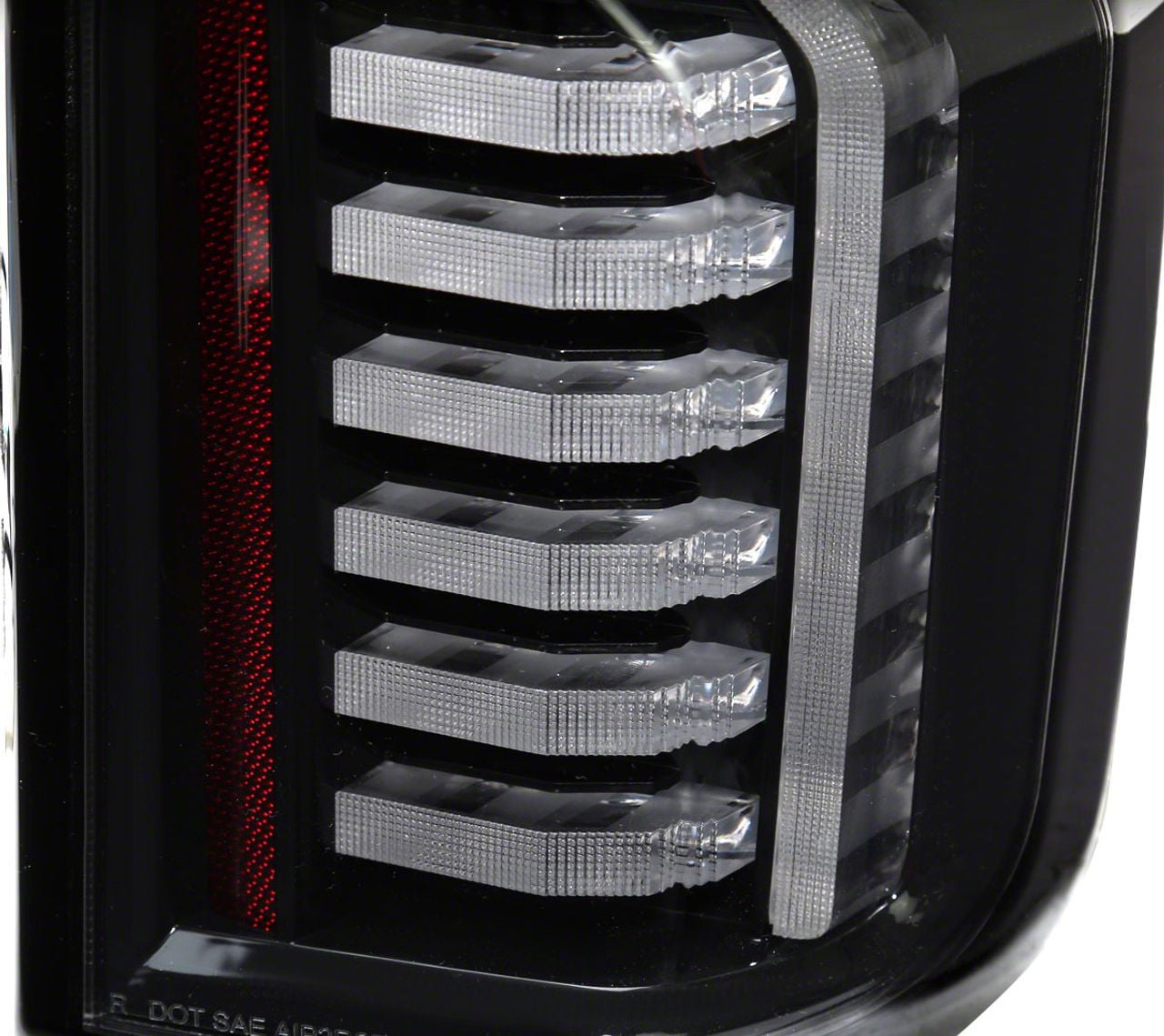 Silverado 2500 LED Tail Lights; Matte Black Housing; Clear Lens (20-23 ...