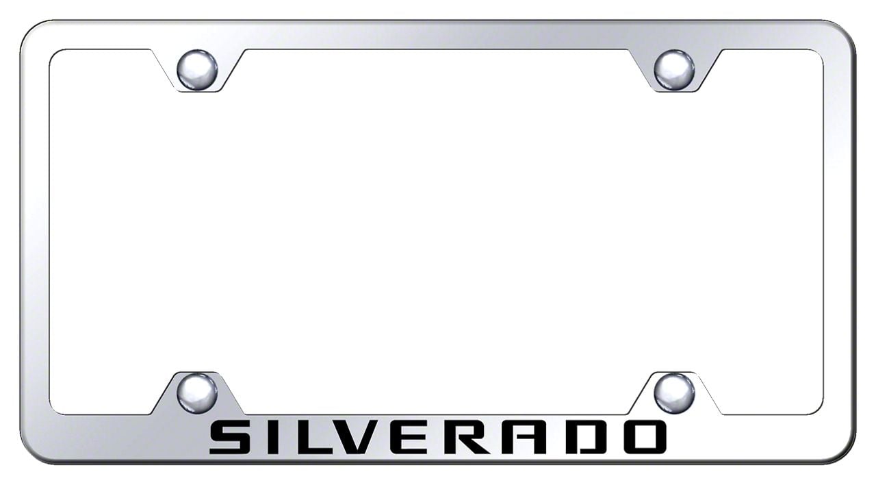 Silverado 2500 Silverado Laser Etched Wide Body License Plate Frame ...