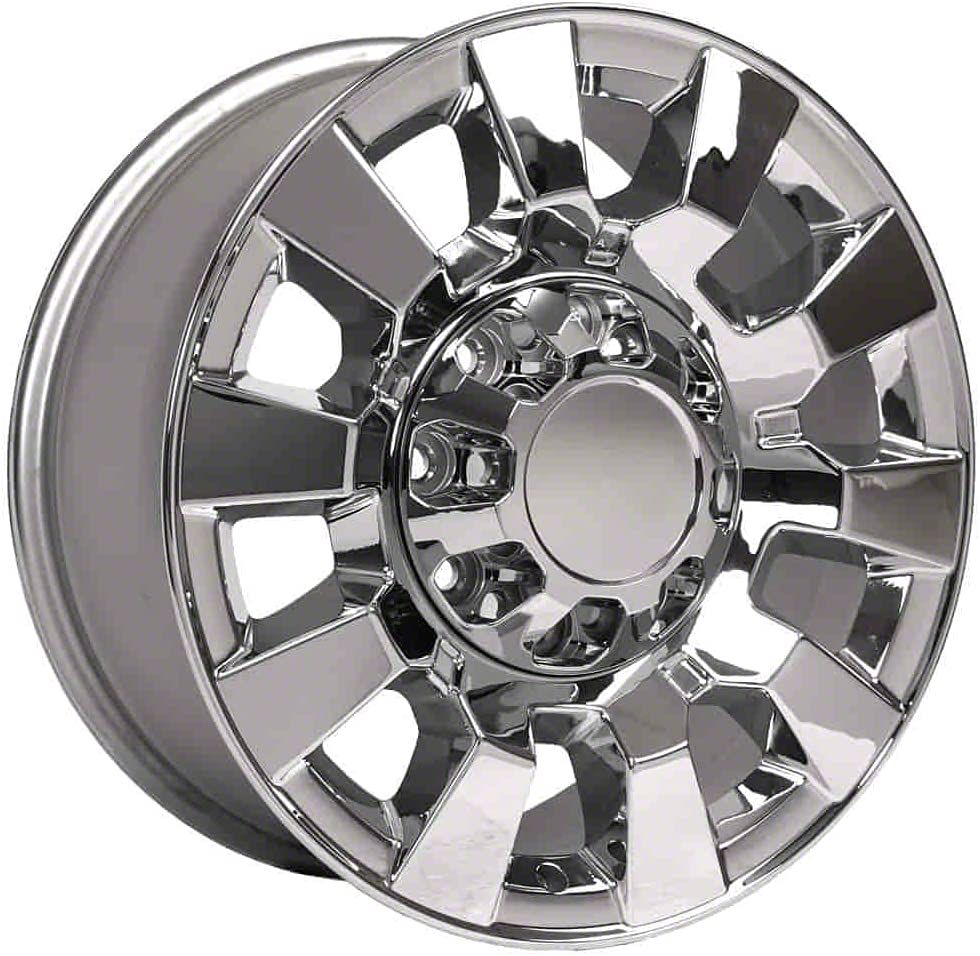 Silverado 2500 OE 10-Spoke Style Chrome 8-Lug Wheel; 20x8.5; 44mm ...