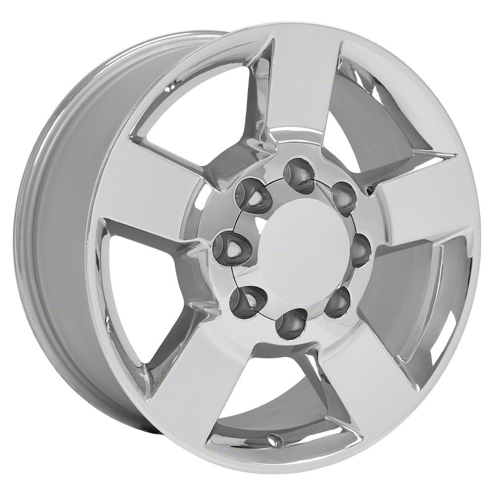 Silverado 2500 OE 5-Spoke Style Chrome 8-Lug Wheel; 20x8.5; 44mm Offset ...