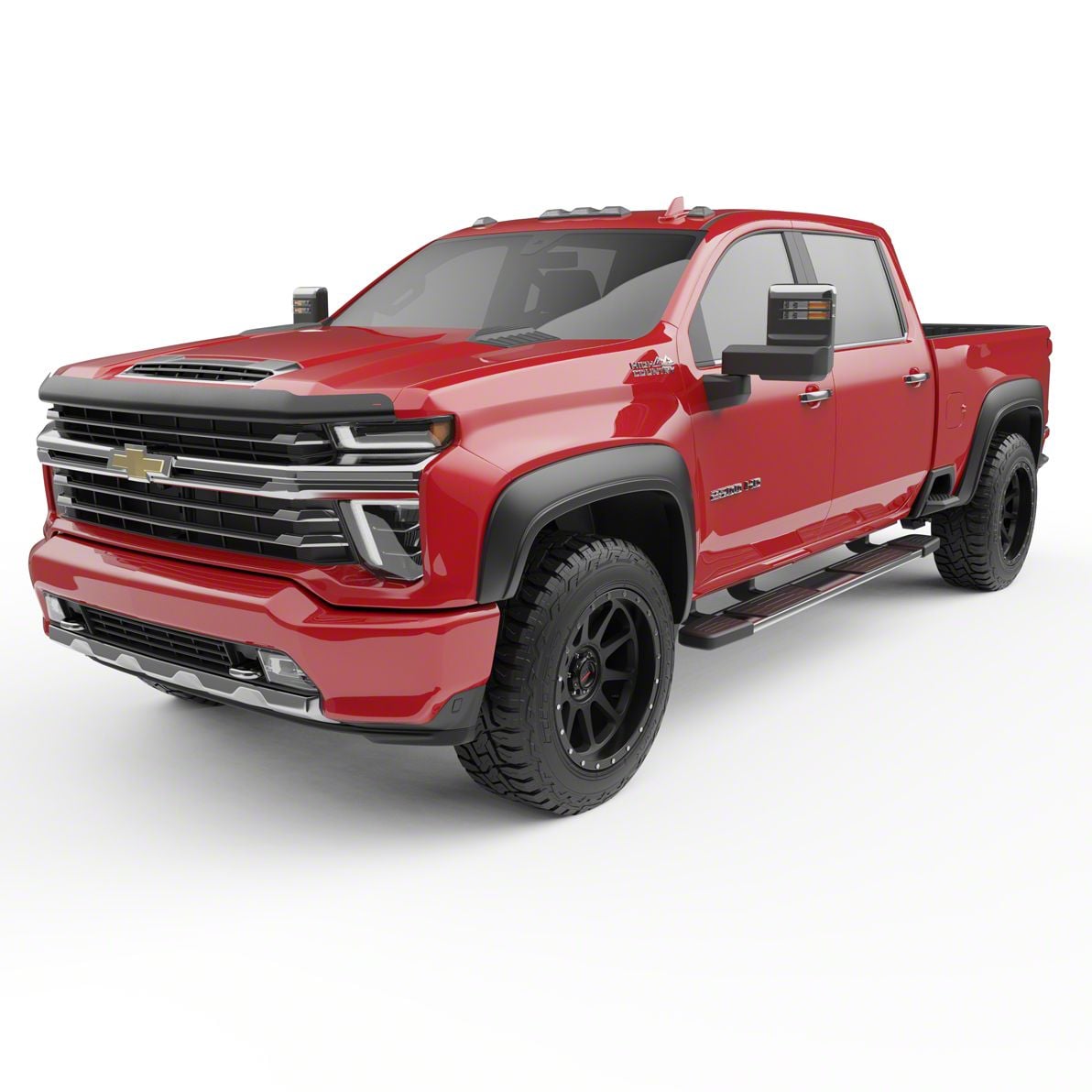 EGR Silverado 2500 Rugged Look Fender Flares; Matte Black 751884 (20-24 ...