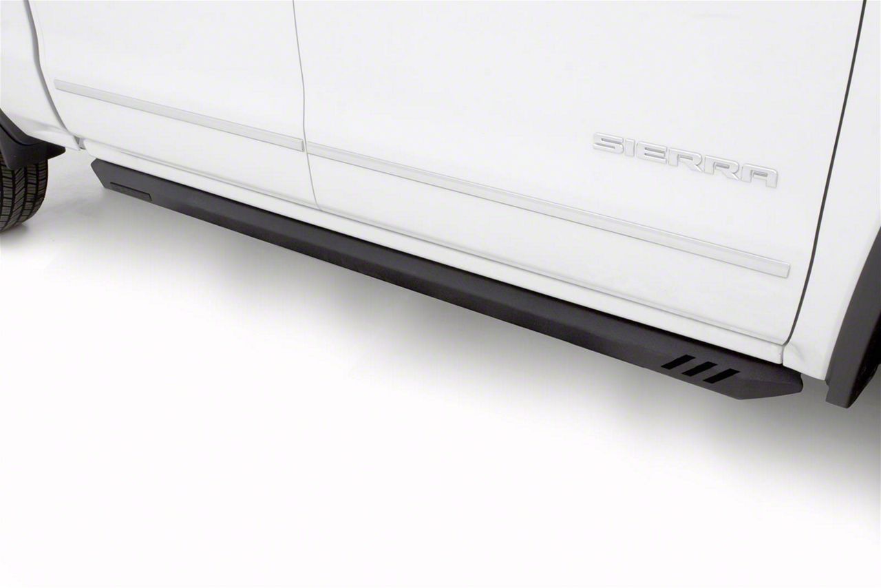 Silverado 2500 Rock Rail Nerf Side Step Bars; Black (07-19 6.0L ...
