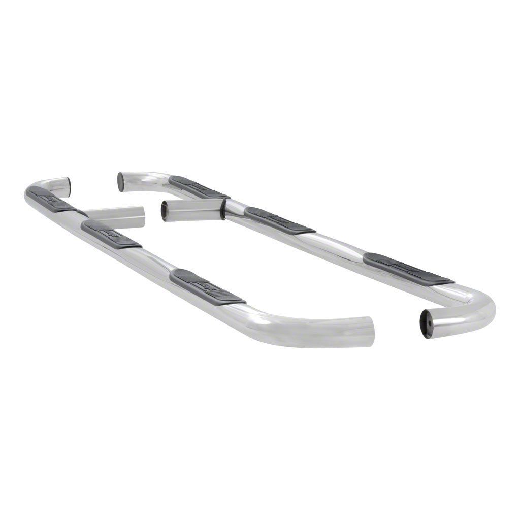 Silverado 2500 3-Inch Round Nerf Side Step Bars; Polished Stainless (15 ...