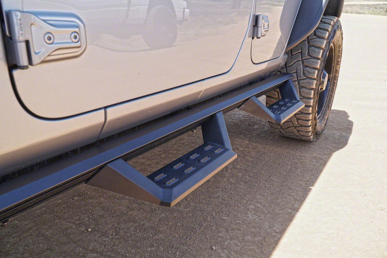 Silverado 2500 STX Drop Side Step Bars; Black (20-26 Silverado 2500 HD ...