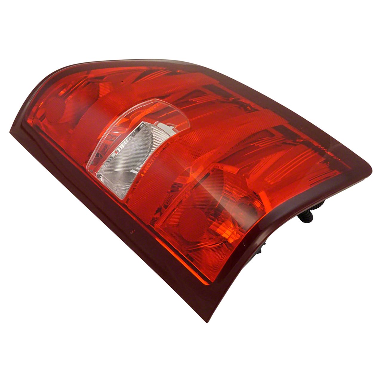 Silverado 2500 Tail Light Chrome Housing Red Clear Lens Passenger
