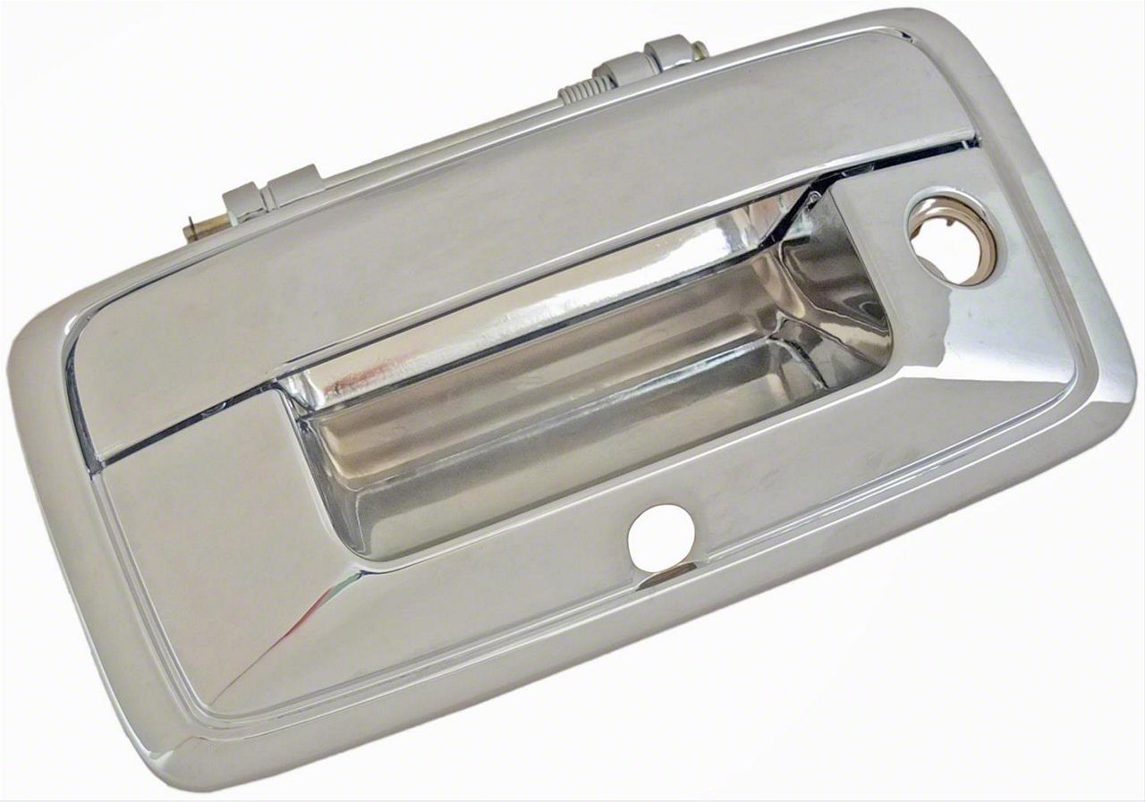 Silverado 2500 Tailgate Handle; Chrome; With With Backup Camera and ...