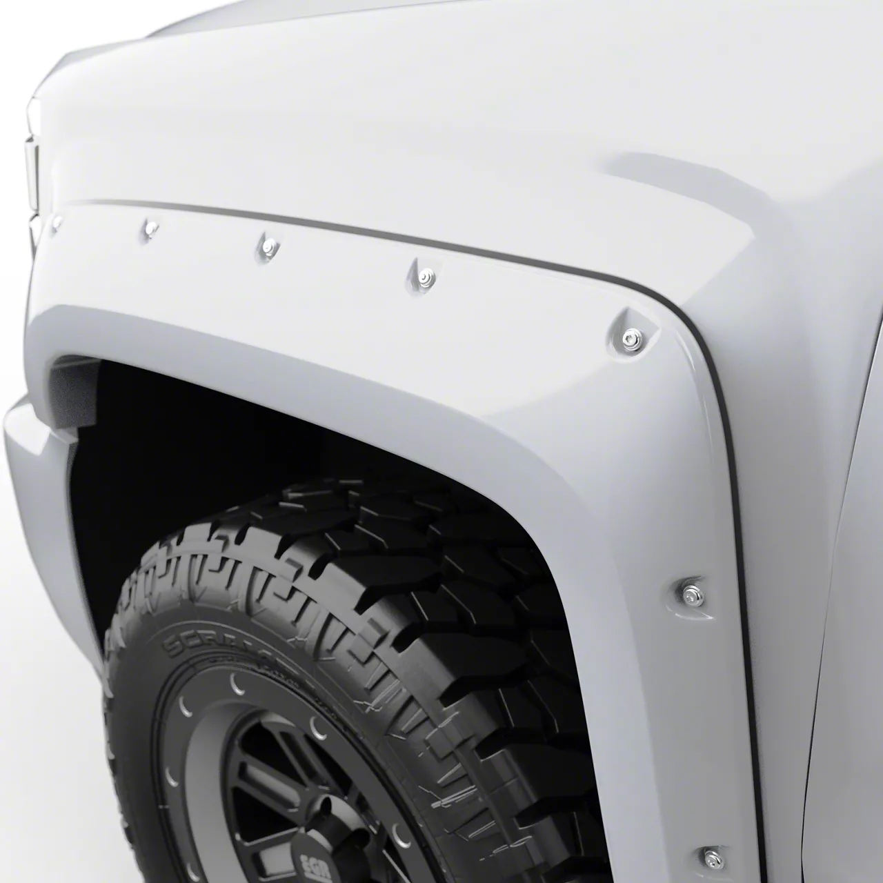 EGR Silverado 2500 Traditional Bolt-On Look Fender Flares; Summit White ...