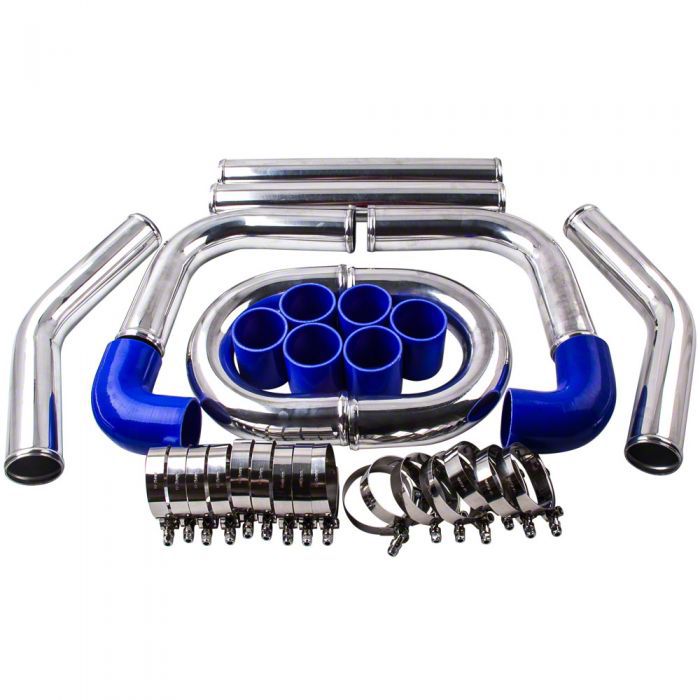 Silverado 3500 2.50-Inch Aluminum Intercooler Piping Kit (Universal ...