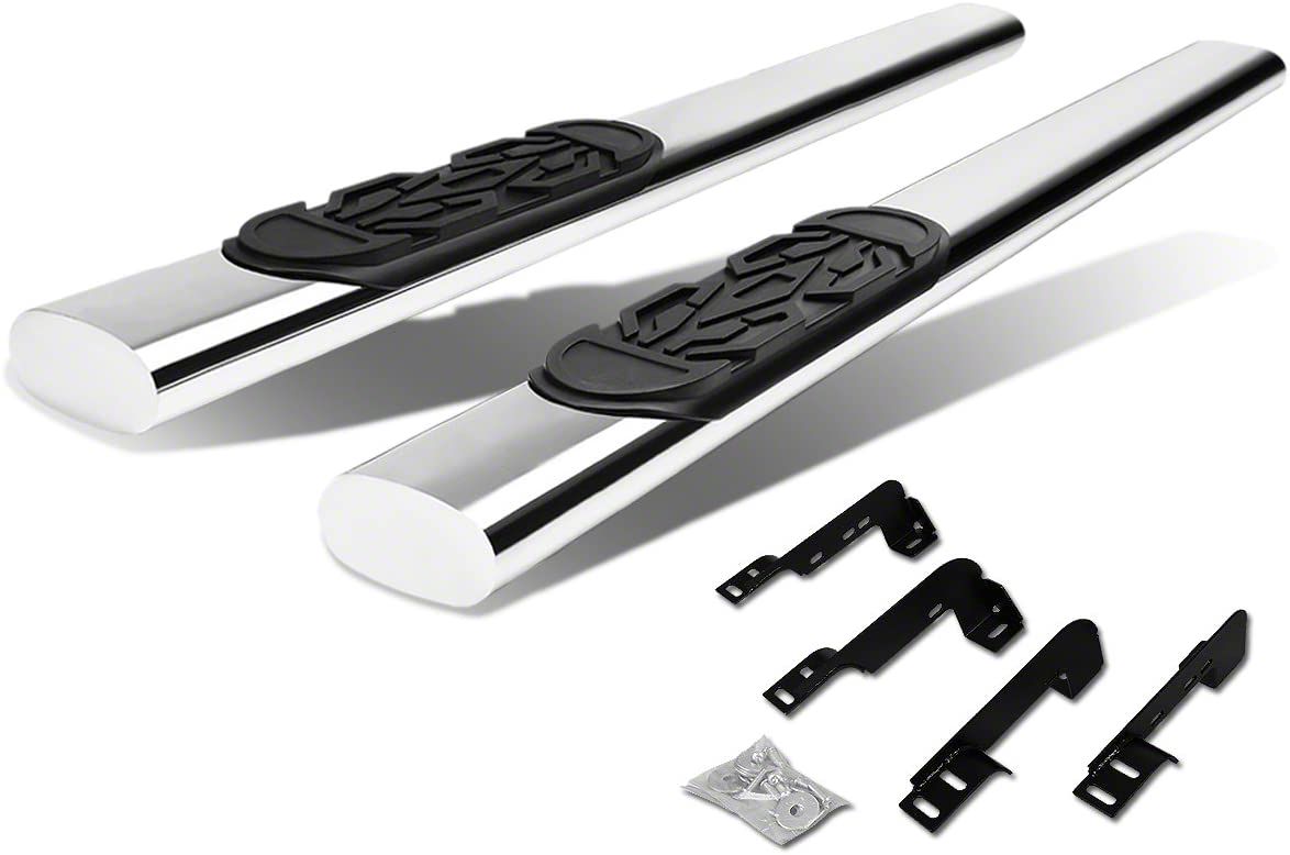 Silverado 3500 6-Inch Straight Nerf Side Step Bars; Stainless Steel (07 ...