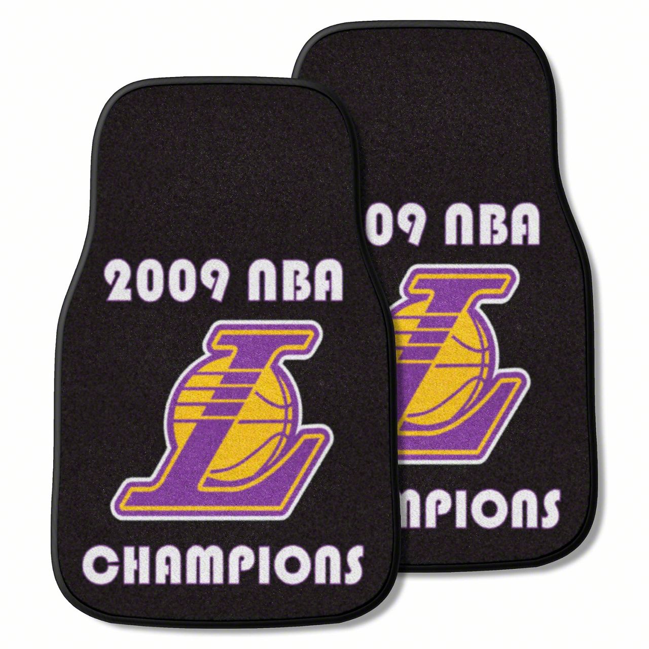 Silverado 3500 Carpet Front Floor Mats with Los Angeles Lakers 2009 NBA ...