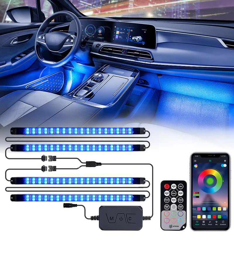 Silverado 3500 Celestial Series Double Row RGB LED Interior Light Set ...