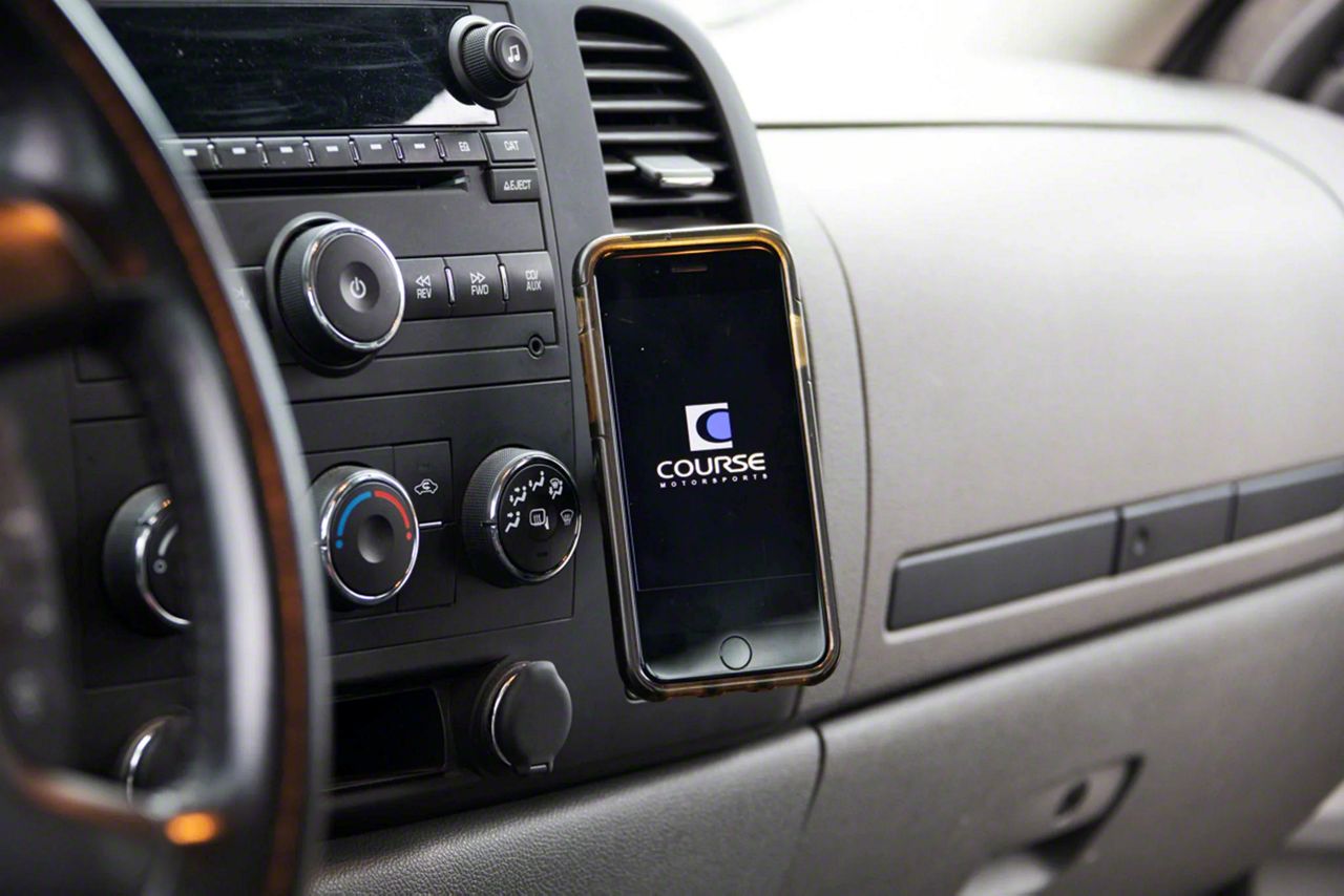 Silverado 3500 Direct Fit Phone Mount with Charging Auto Closing Cradle ...