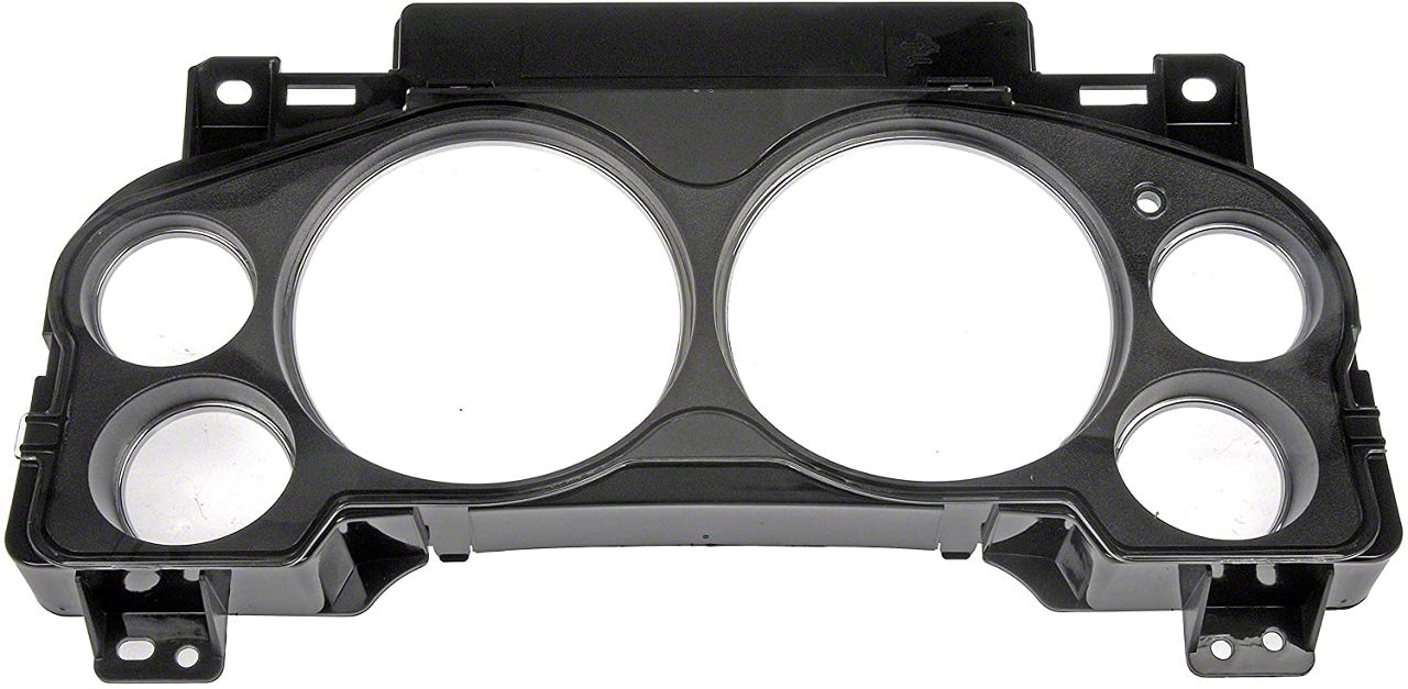 Silverado 3500 6-Gauge Instrument Cluster Lens; Black (07-11 Silverado ...