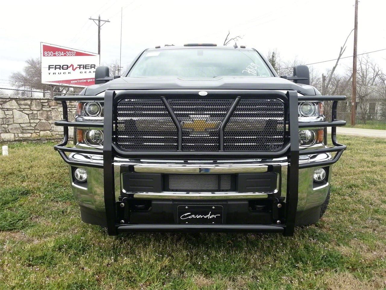 Silverado 3500 Grille Guard; Not Pre-Drilled for Front Parking Sensors ...