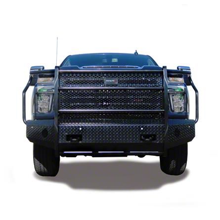 Silverado 3500 HD Front Bumper with Grille Guard; Black (20-23 ...