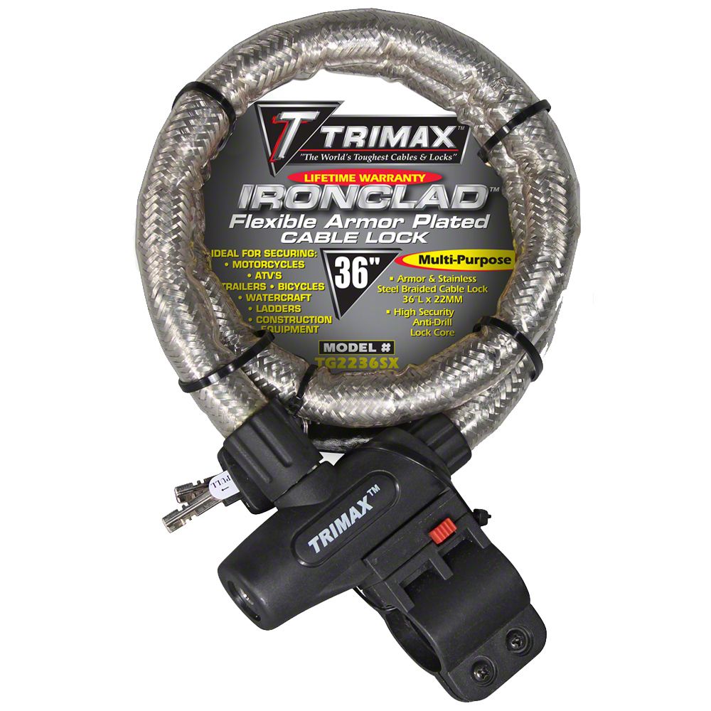 Silverado 3500 IRONCLAD Max Security Armor Plated Locking Cable; 36 ...