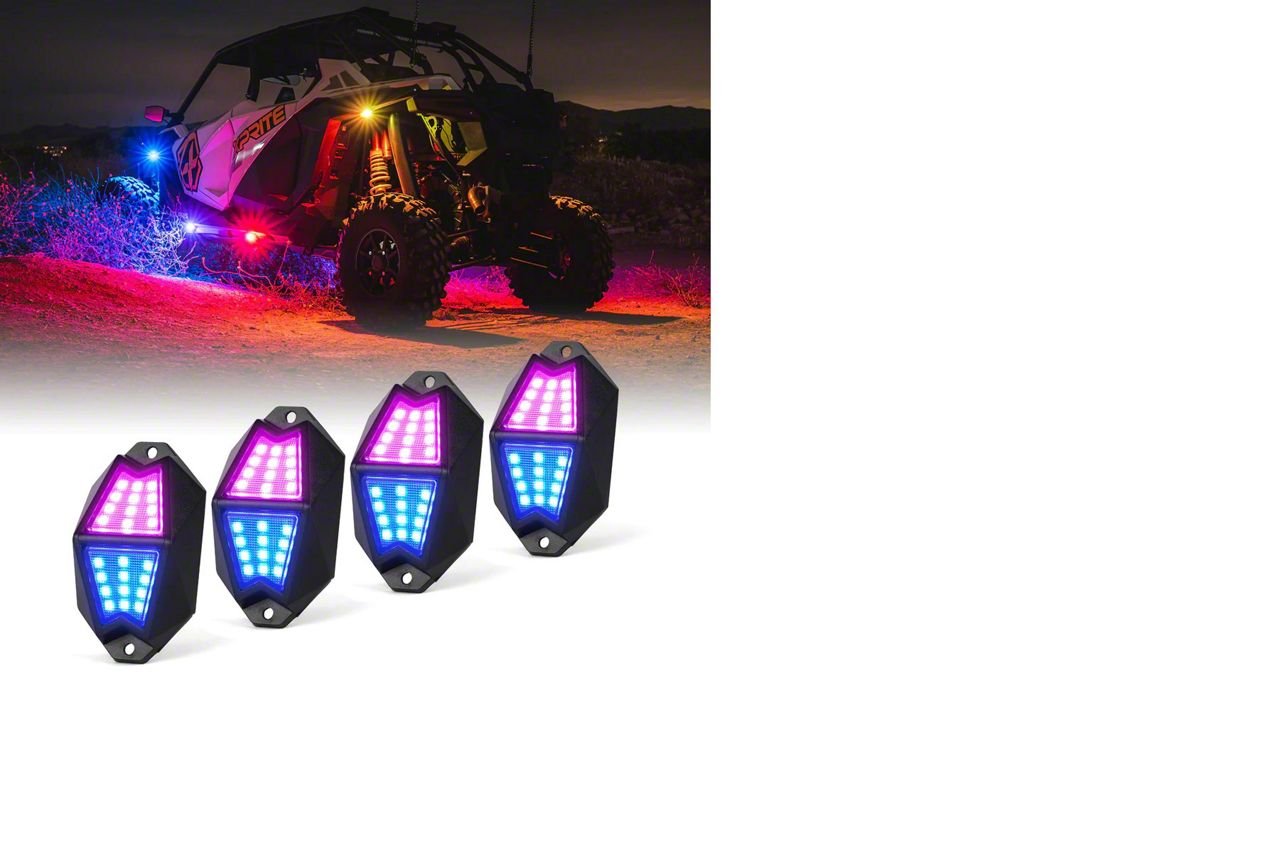 Silverado 3500 Multi-Color LED RGB Rock Lights; 6-Pieces (Universal ...