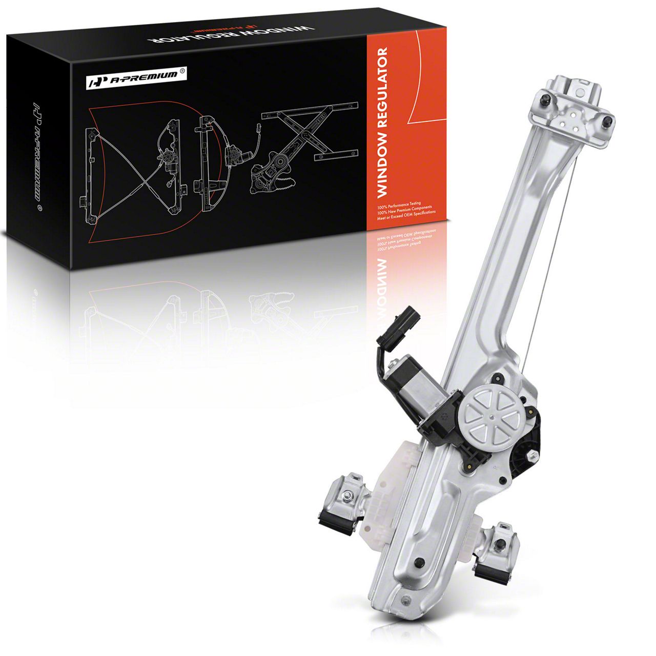 Silverado 3500 Power Window Regulator with Motor; Rear Passenger Side ...