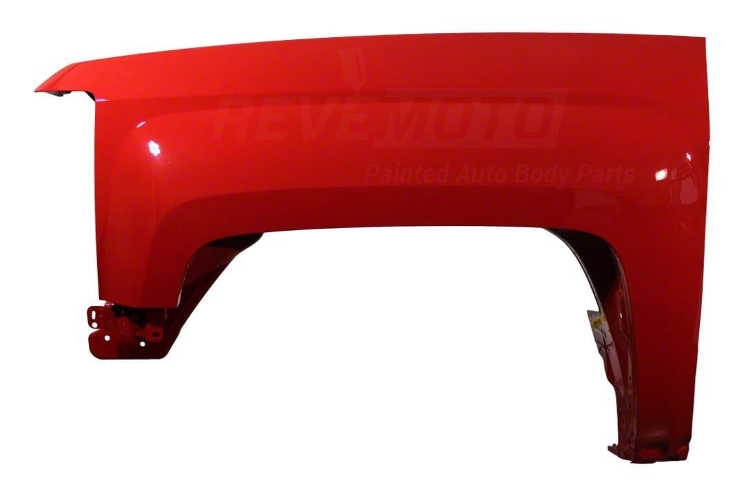 Silverado 3500 Replacement OEM Fender; Driver Side; Pull Me Over Red ...