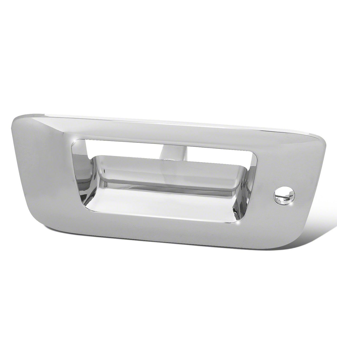 Silverado 3500 Tailgate Handle Cover with Keyhole; Chrome (07-14 ...