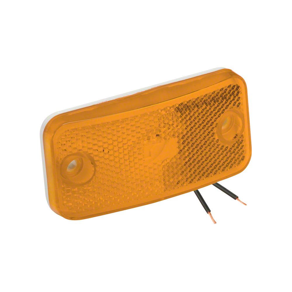 Silverado 3500 Trailer Clearance Light 178; Amber with White Base