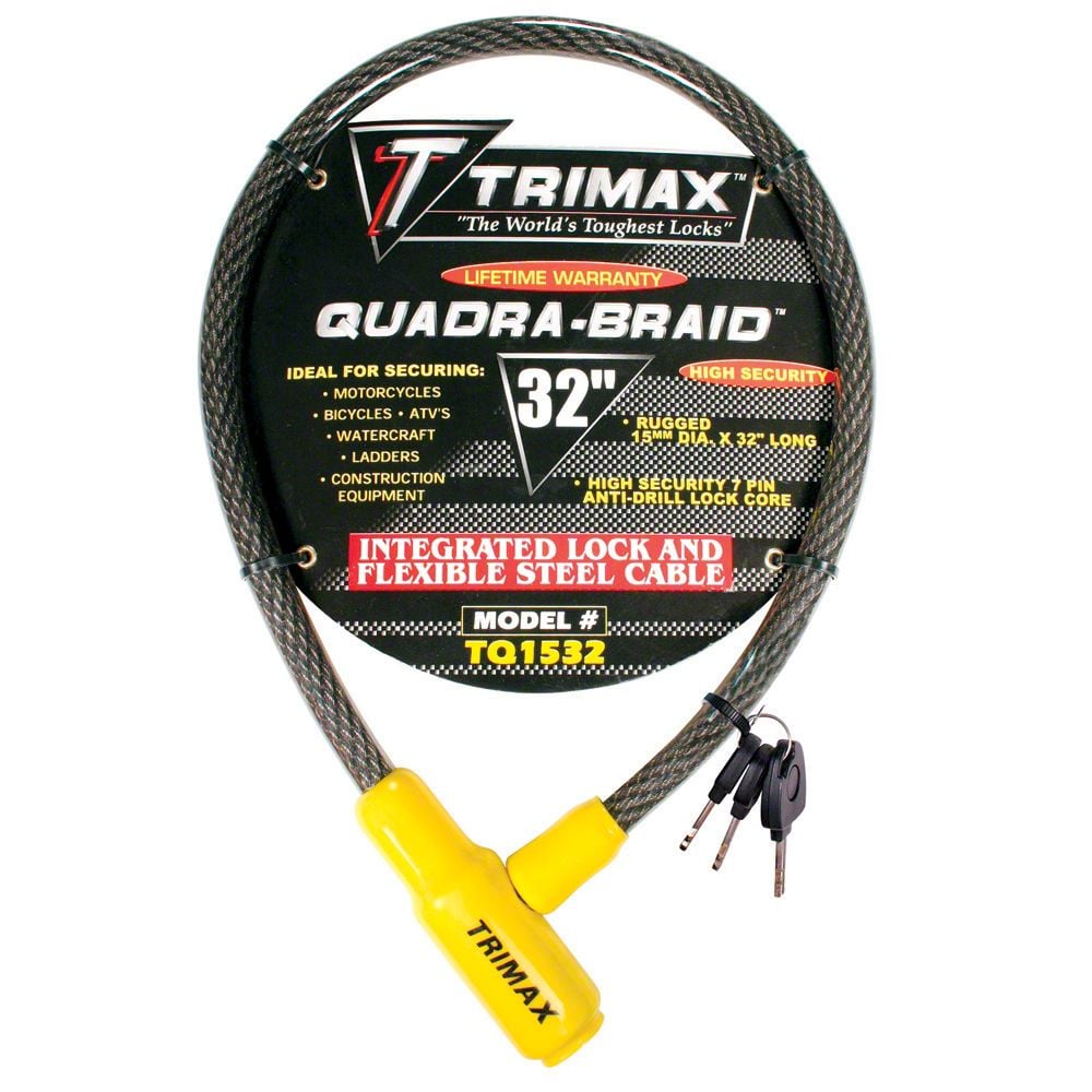 Silverado 3500 TRIMAFLEX Integrated Keyed Cable Lock; 32-Inch x 15mm ...