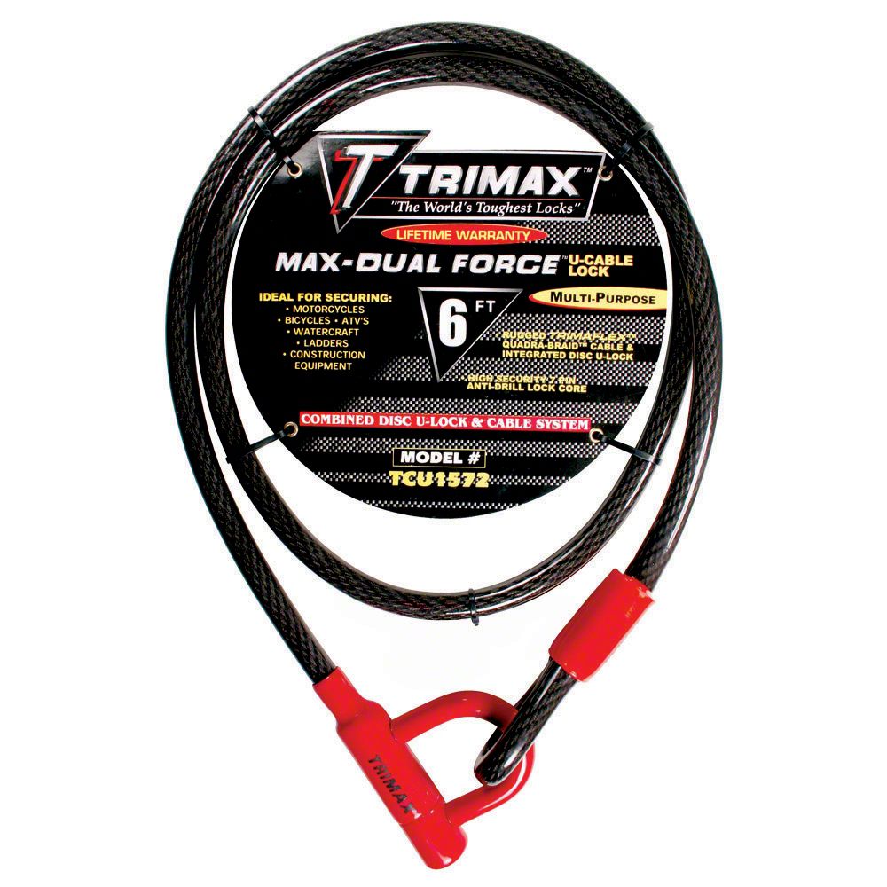 Silverado 3500 TRIMAFLEX Max-Dual Force U-Shackle Lock and Cable; 72 ...