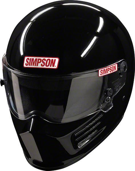 Simpson Universal AT SA2020 Bandit Racing Helmet; Black; Large 7200032 ...