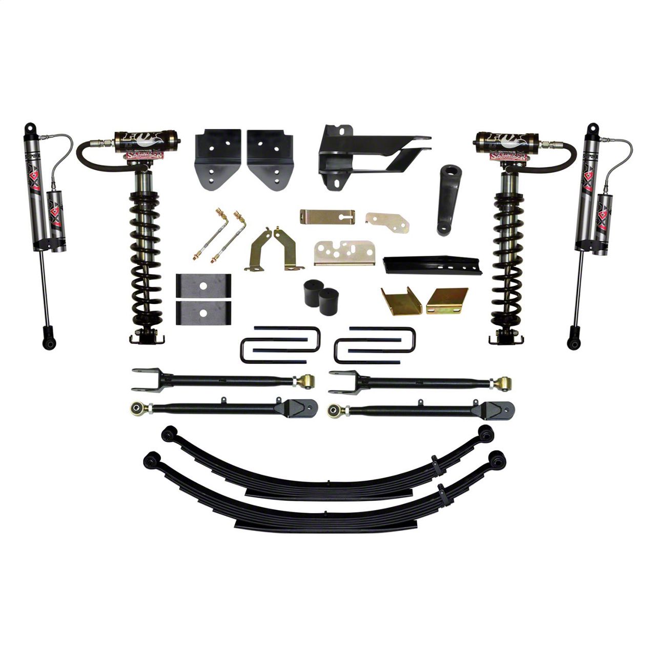 SkyJacker F-350 Super Duty 6-Inch 4-Link Coil-Over Suspension Lift Kit ...