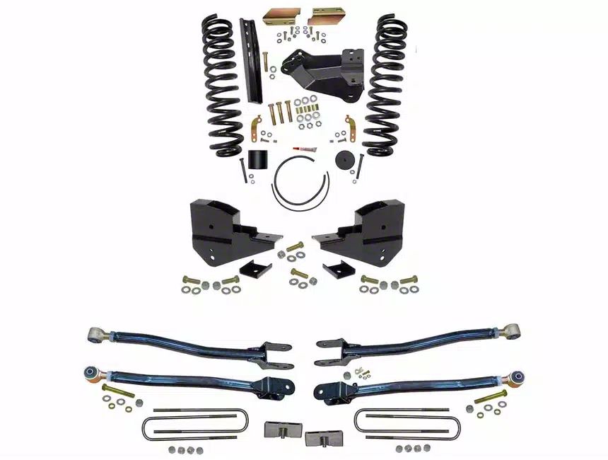 SkyJacker F-350 Super Duty 6-Inch 4-Link Suspension Lift Kit with Rear ...