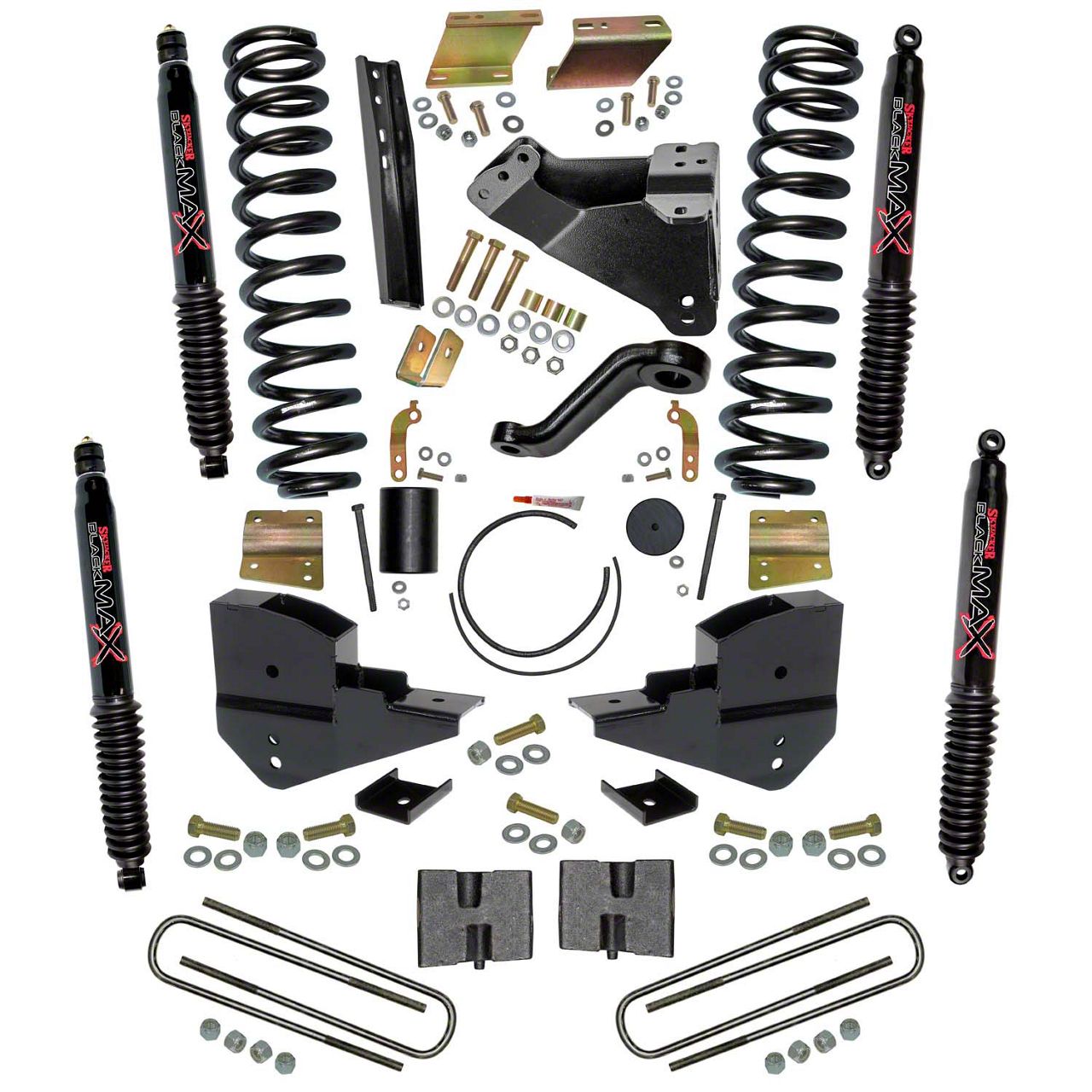 SkyJacker F-350 Super Duty 6-Inch Suspension Lift Kit with Black MAX ...