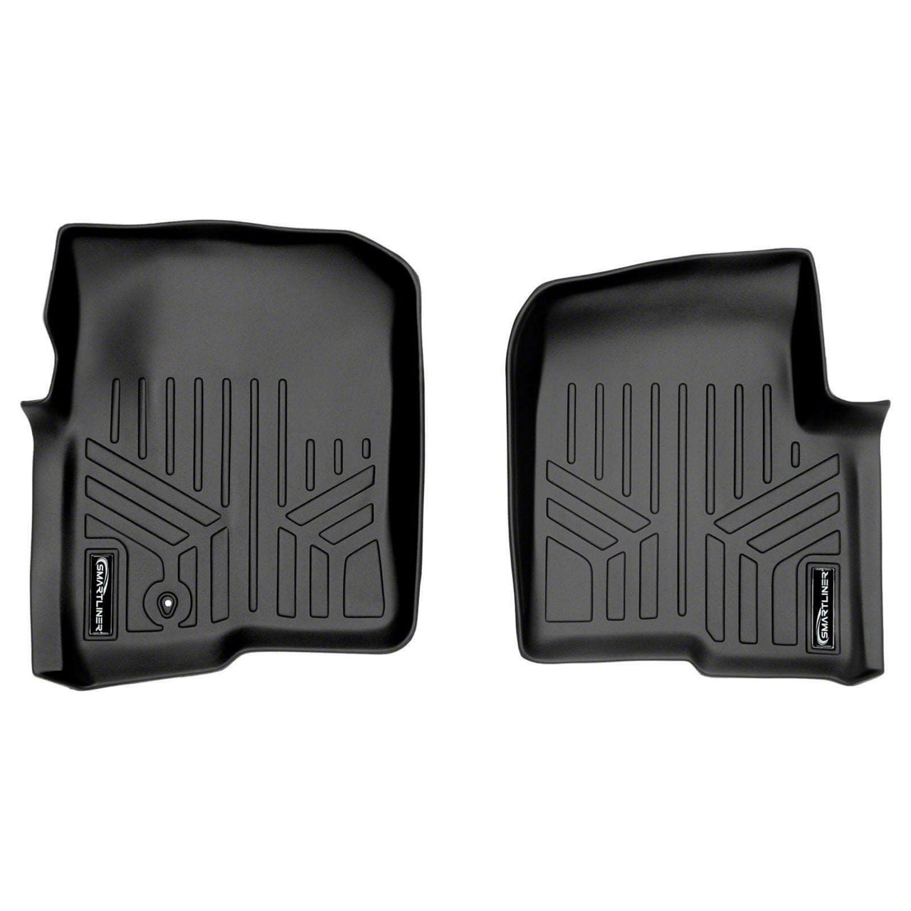 SmartLiner F-150 Smart Coverage Custom Fit Front Floor Liners; Black ...