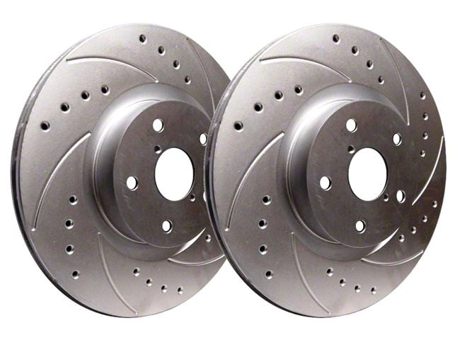 SP Performance RAM 3500 Cross-Drilled and Slotted 8-Lug Rotors with ...