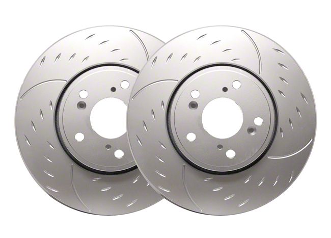 SP Performance Sierra 2500 Diamond Slot 8-Lug Rotors with Silver Zinc ...