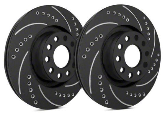 SP Performance Silverado 1500 Cross-Drilled and Slotted 6-Lug Rotors ...