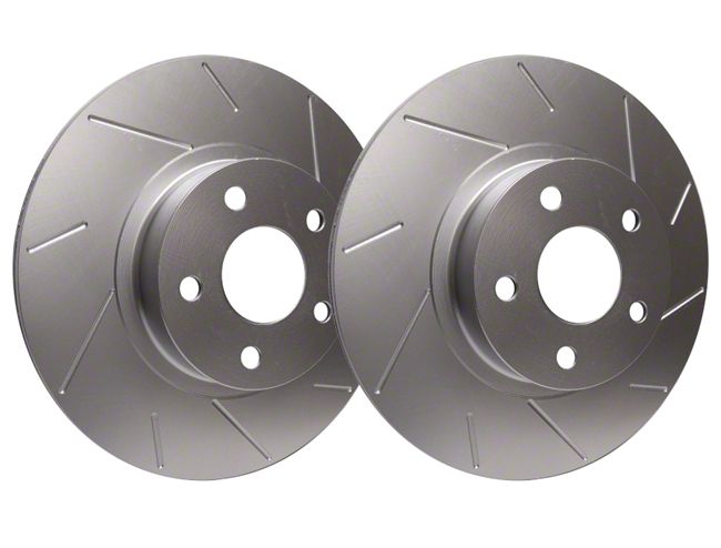 SP Performance Silverado 2500 Slotted 8-Lug Rotors with Silver Zinc ...