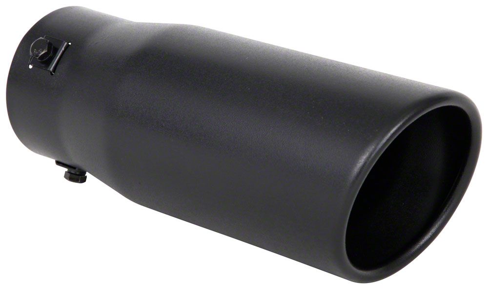 Spectre RAM 2500 Slant Cut Style Exhaust Tip; 3.50-Inch; Black SPE-22360 (Fits 1.75 to 2.75-Inch ...