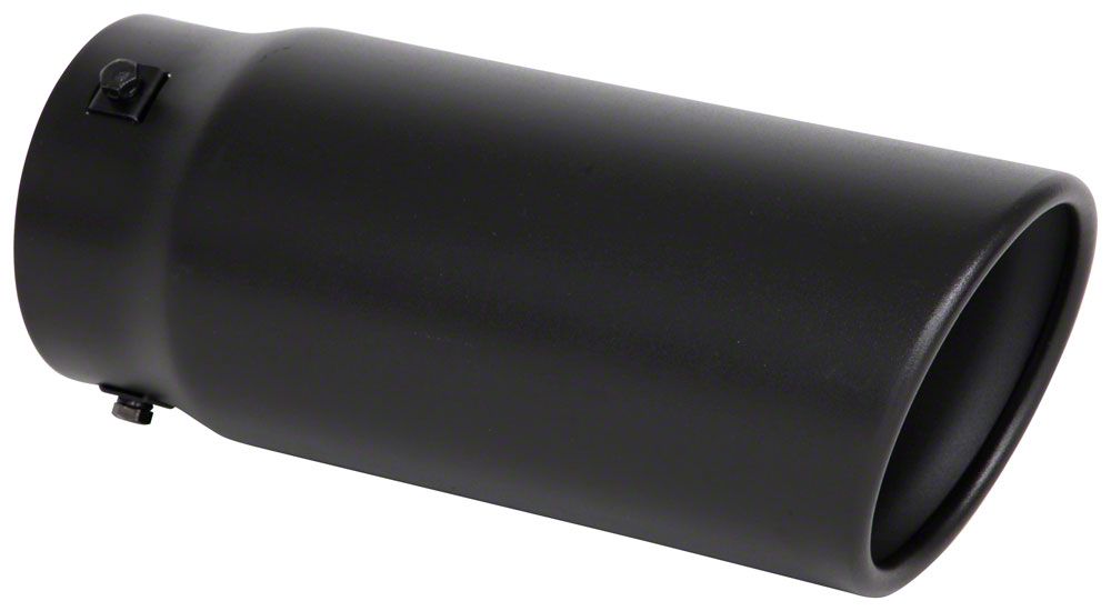 Spectre Sierra 2500 Slant Cut Style Exhaust Tip; 4.50-Inch; Black SPE-22361 (Fits 2.75 to 3.75 ...