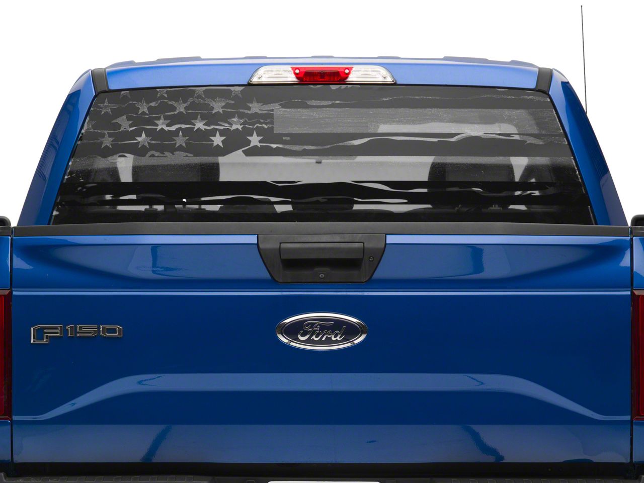 SpeedForm F-250 Super Duty Full Window Distressed American Flag Decal ...