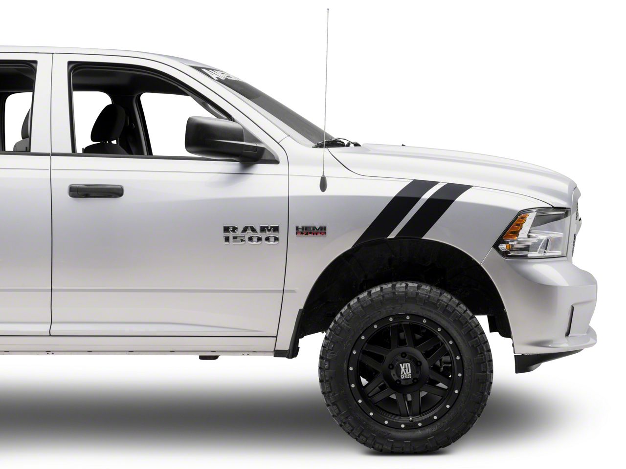 SEC10 RAM 1500 Hash Marks; Matte Black R146171 (09-18 RAM 1500) - Free ...