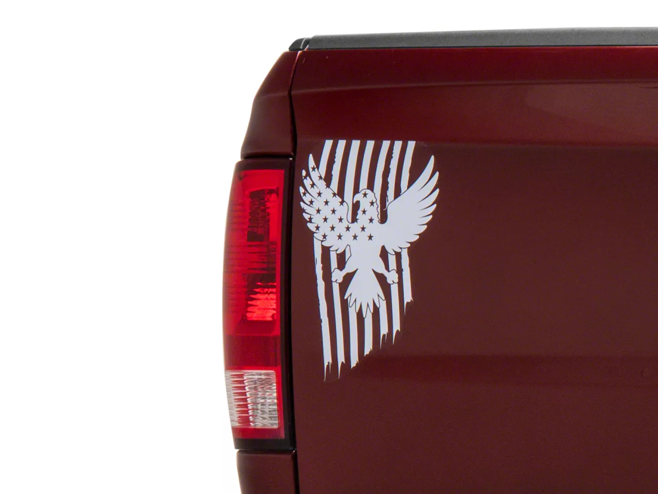 SEC10 RAM 2500 Eagle Stars and Stripes Decal; White T580531 (Universal ...