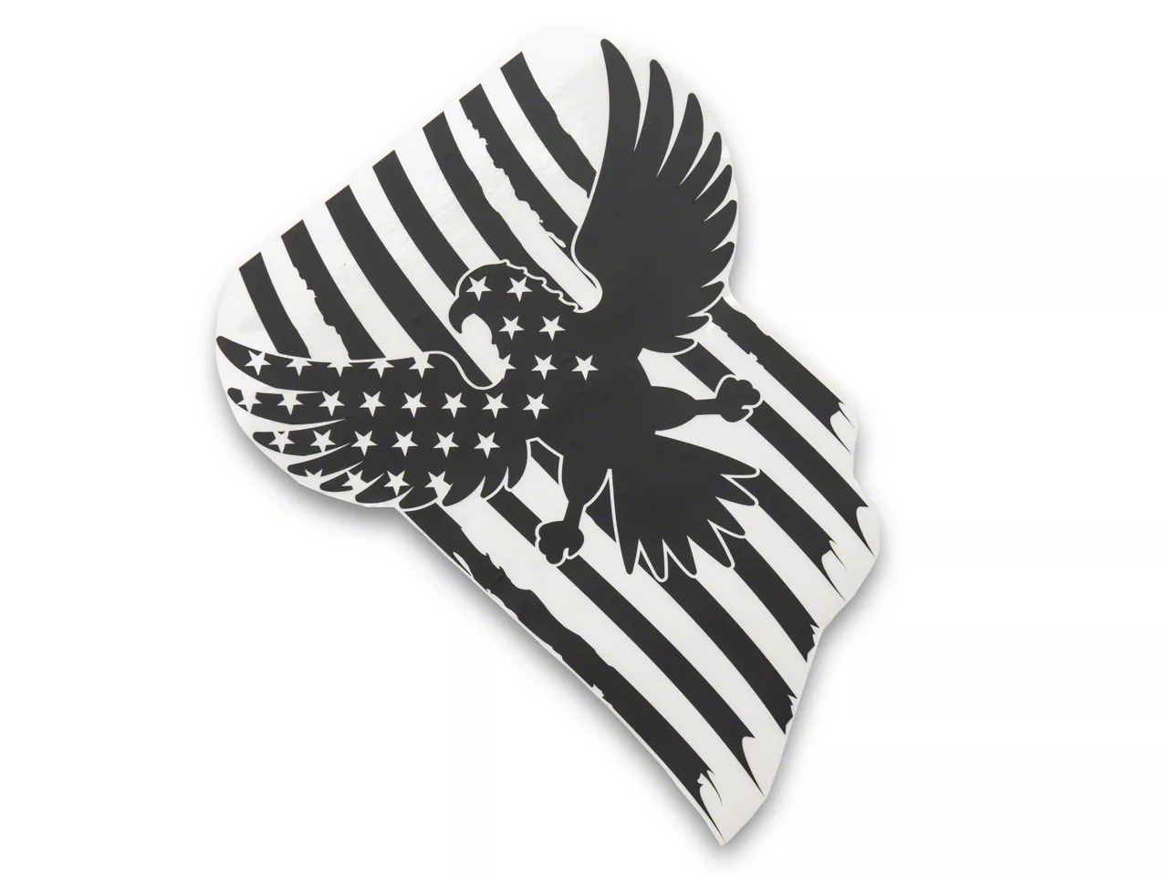 SEC10 Sierra 2500 Eagle Stars and Stripes Decal; Matte Black T580530 ...