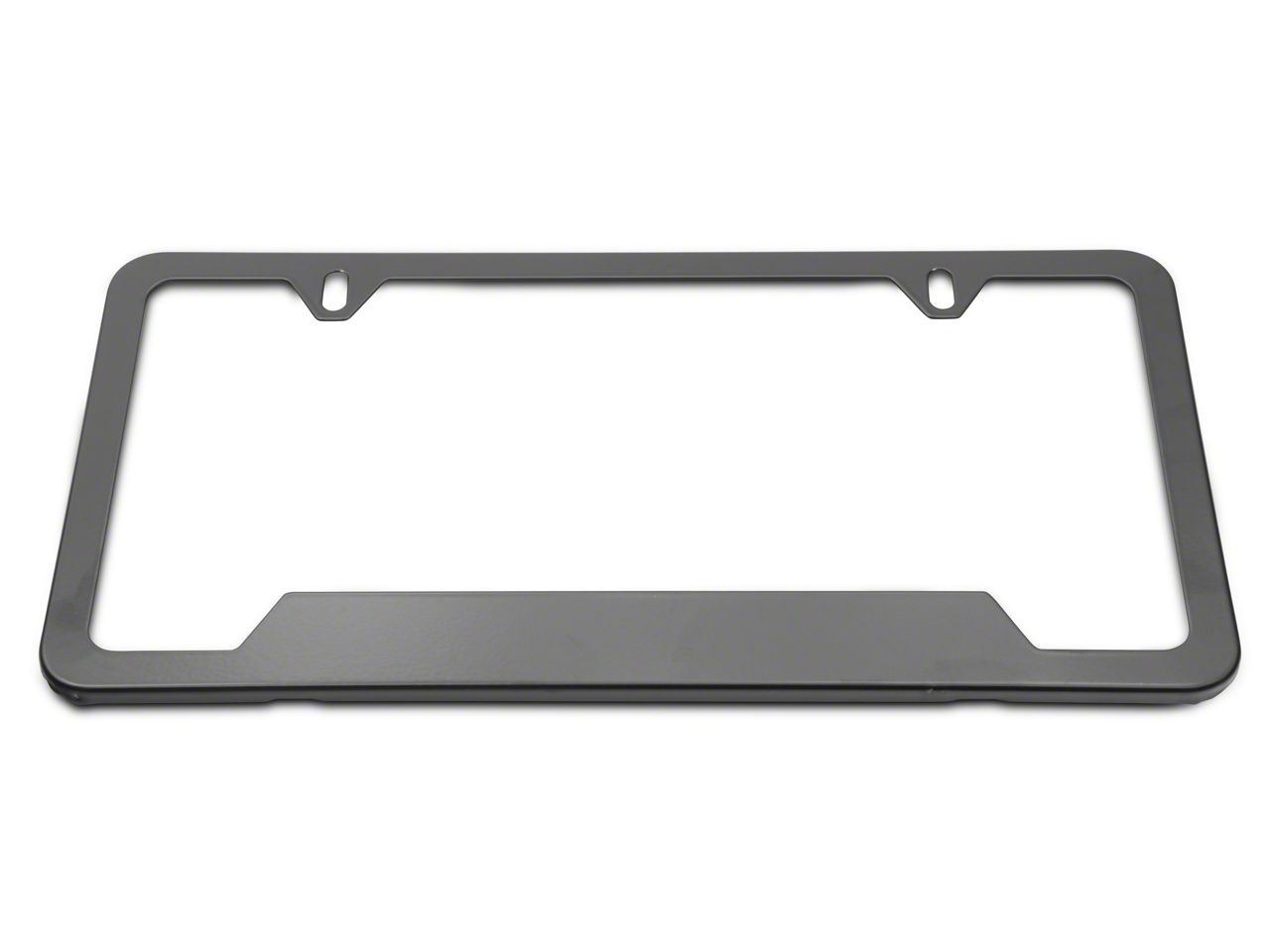 SpeedForm Silverado 1500 2-Hole Cutout License Plate Frame; Black ...