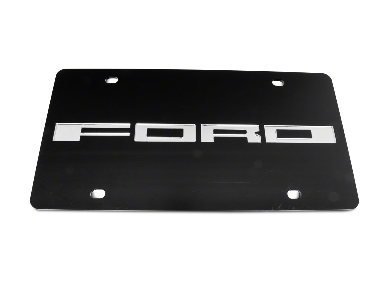 RedRock F-150 Stainless Steel License Plate with Silver FORD Lettering ...