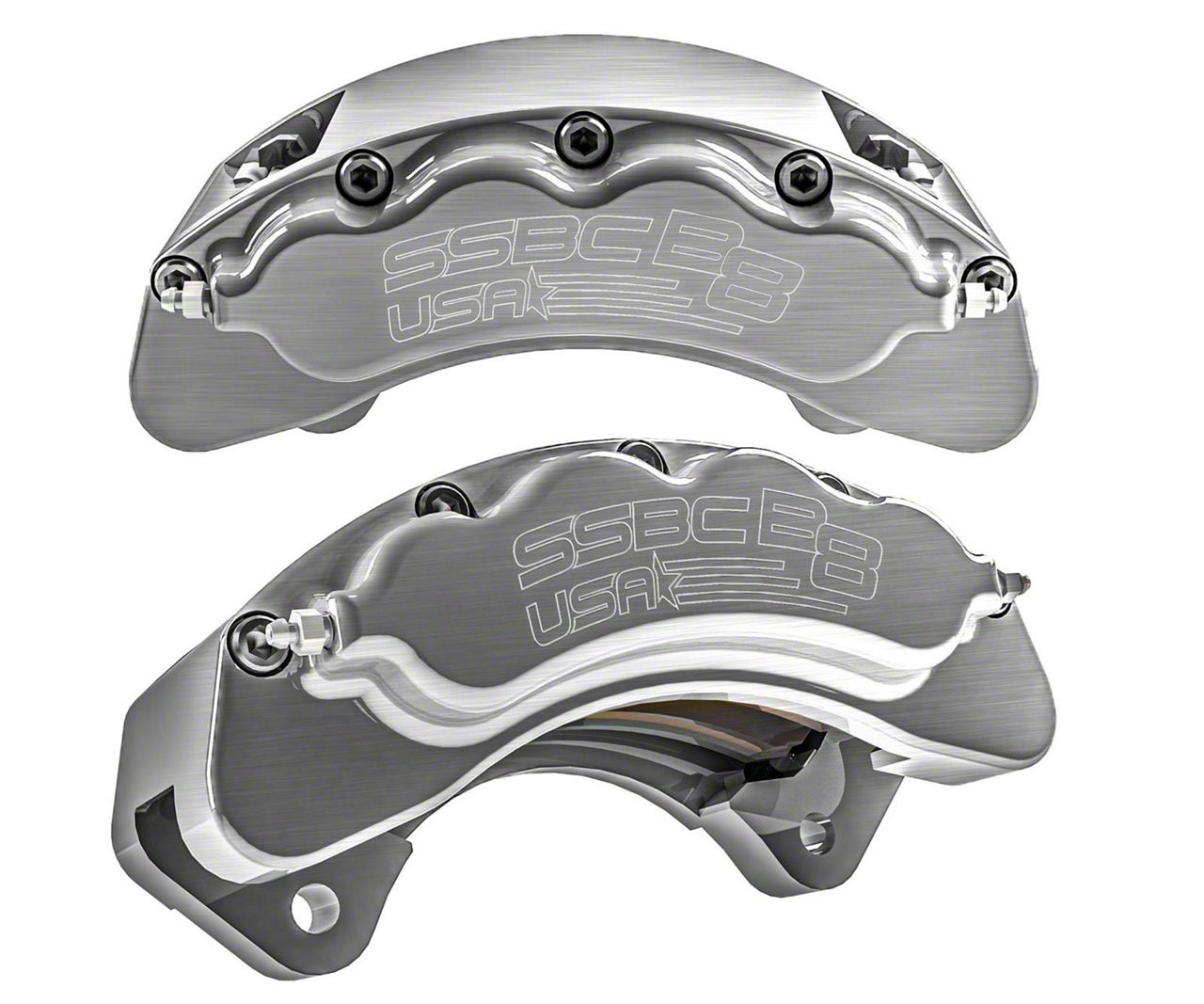 SSBC-USA Yukon B8-Brawler Front 8-Piston Direct Fit Caliper and Semi ...
