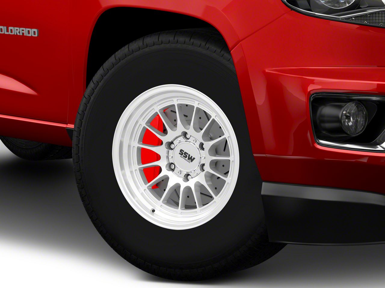 SSW Off-Road Wheels Colorado Dakar Machined Silver 6-Lug Wheel; 17x9 ...